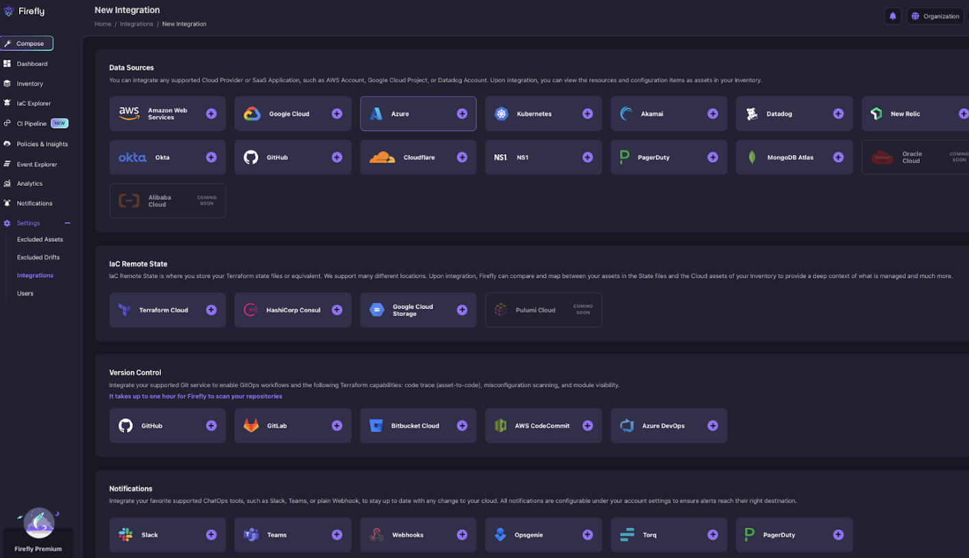 How to get started with Firefly for Azure Cloud